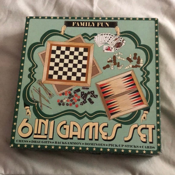 Games | 6in1 Games Set Green | Poshmark